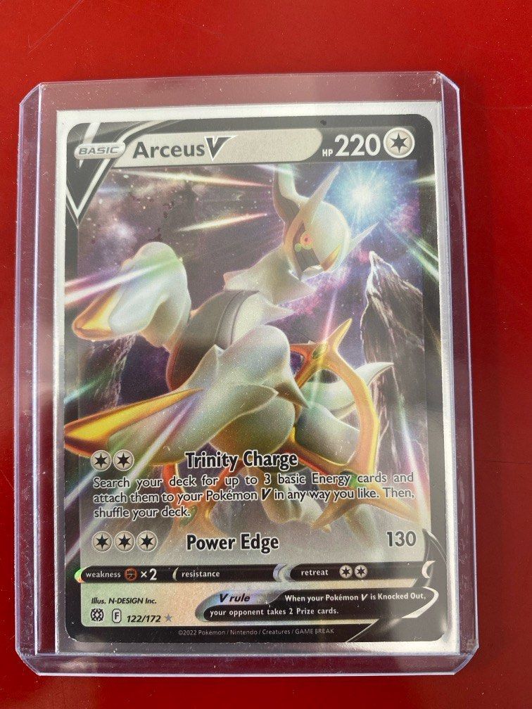 Arceus V 122/172, Hobbies & Toys, Toys & Games on Carousell