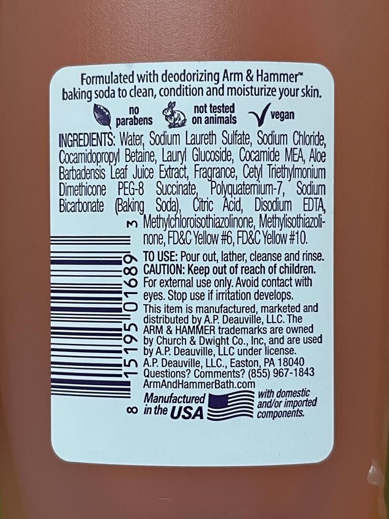 Arm & Hammer Moisturizing Shower Gel – Orange Blossom 手鎚牌保濕沐浴露 – 橙花香 12oz / 354.8ml【815195016893 ...