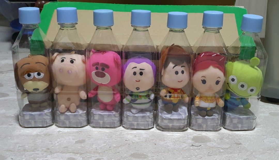 Authentic Keychain Plushie In Bottle - FULL SET Disney 100 Toy Story ...