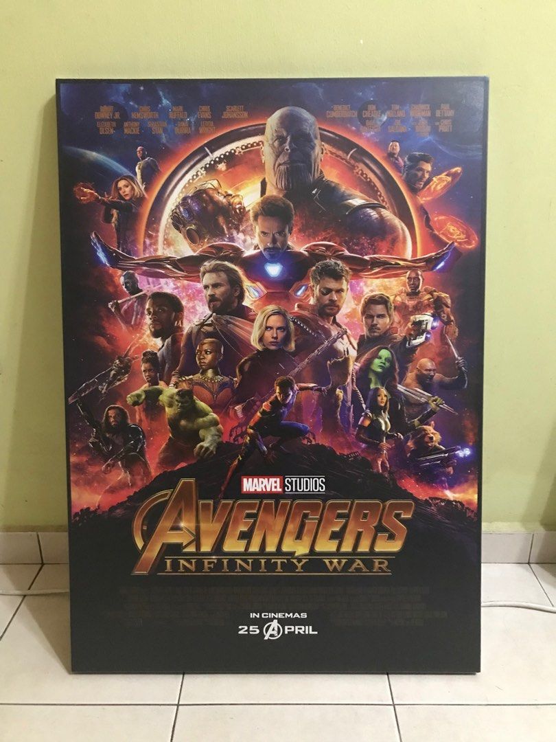 Avengers: Infinity war movie poster, Hobbies & Toys, Collectibles ...