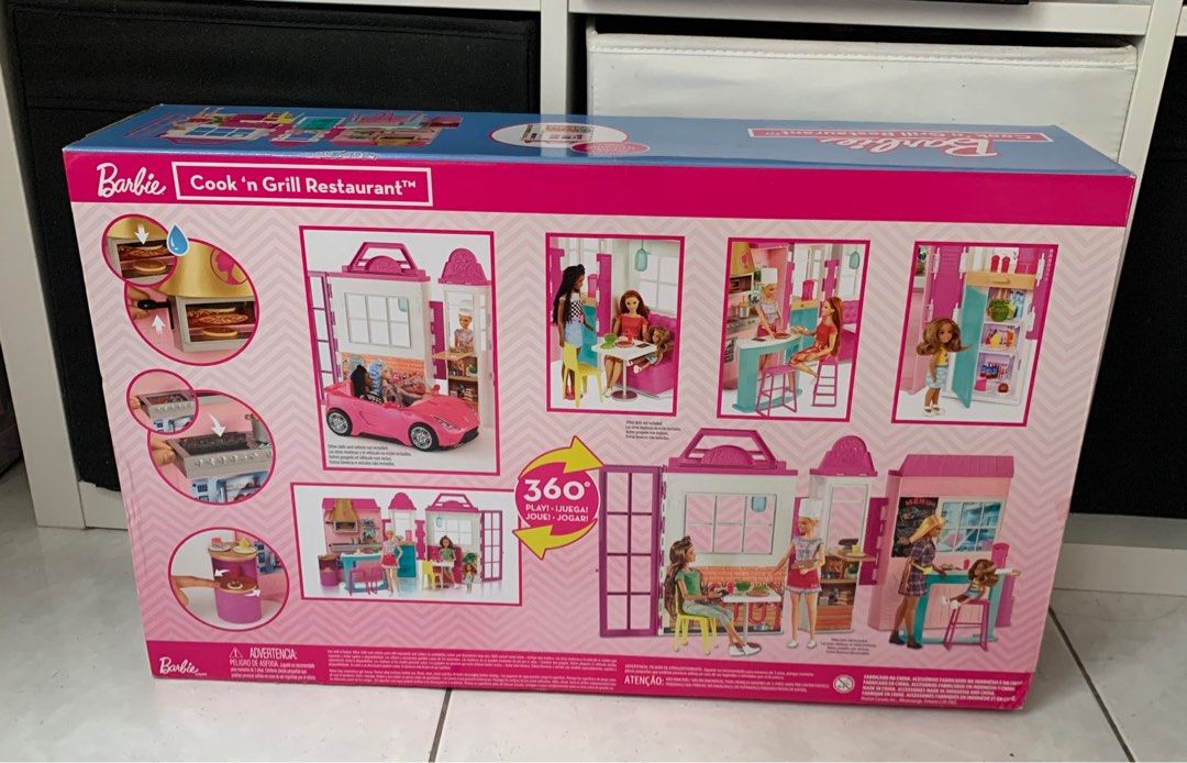Barbie Cook and Grill Restaurant Playset, Hobbies & Toys, Toys & Games ...