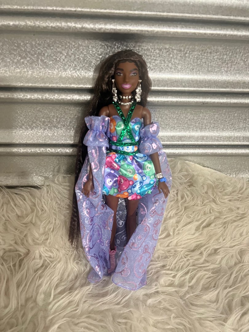 Barbie Extra Fancy Doll in Teddy-Print Gown, Hobbies & Toys, Toys ...