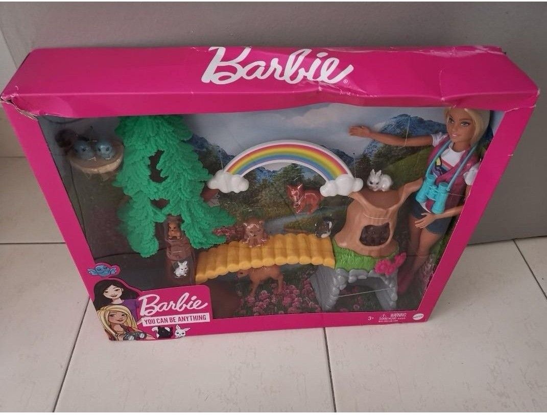 Barbie Wilderness Guide Interactive playset with blonde doll, Hobbies ...