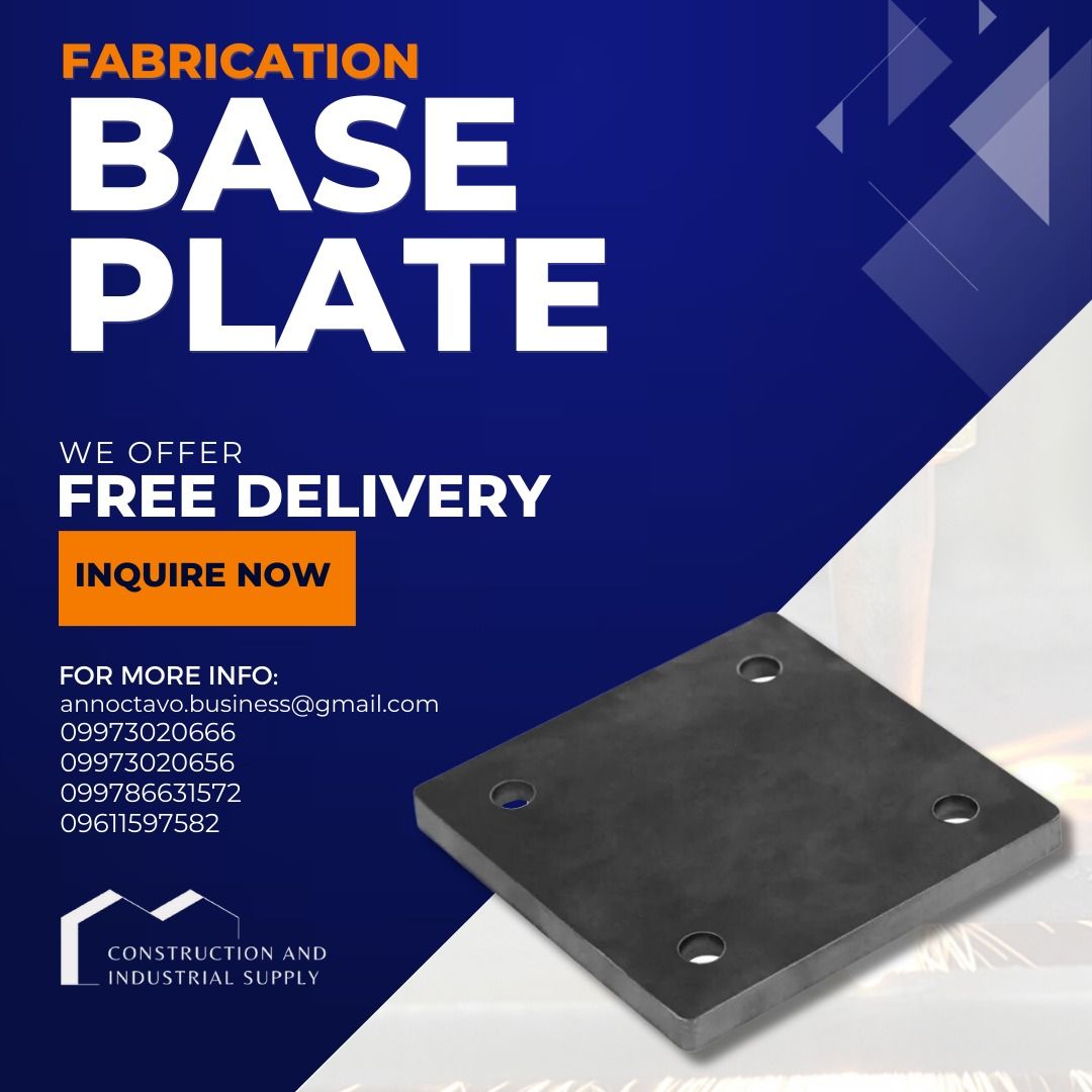 Base plate | Steel base plate | Structural base plate | Anchor Bolt ...