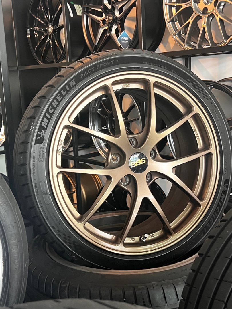 BBS RI-A Limited Edition Bronze 5x112 18x8J +45, Car Accessories, Tyres ...