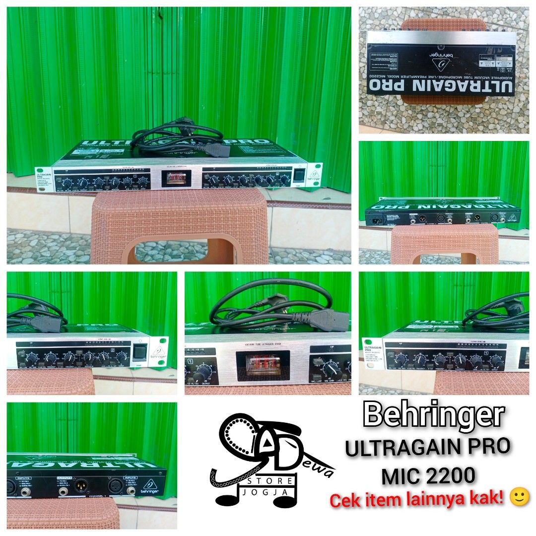 BEHRINGER ULTRAGAIN PRO MIC 2200 PREAMP TABUNG VACUM TUBE, Elektronik ...