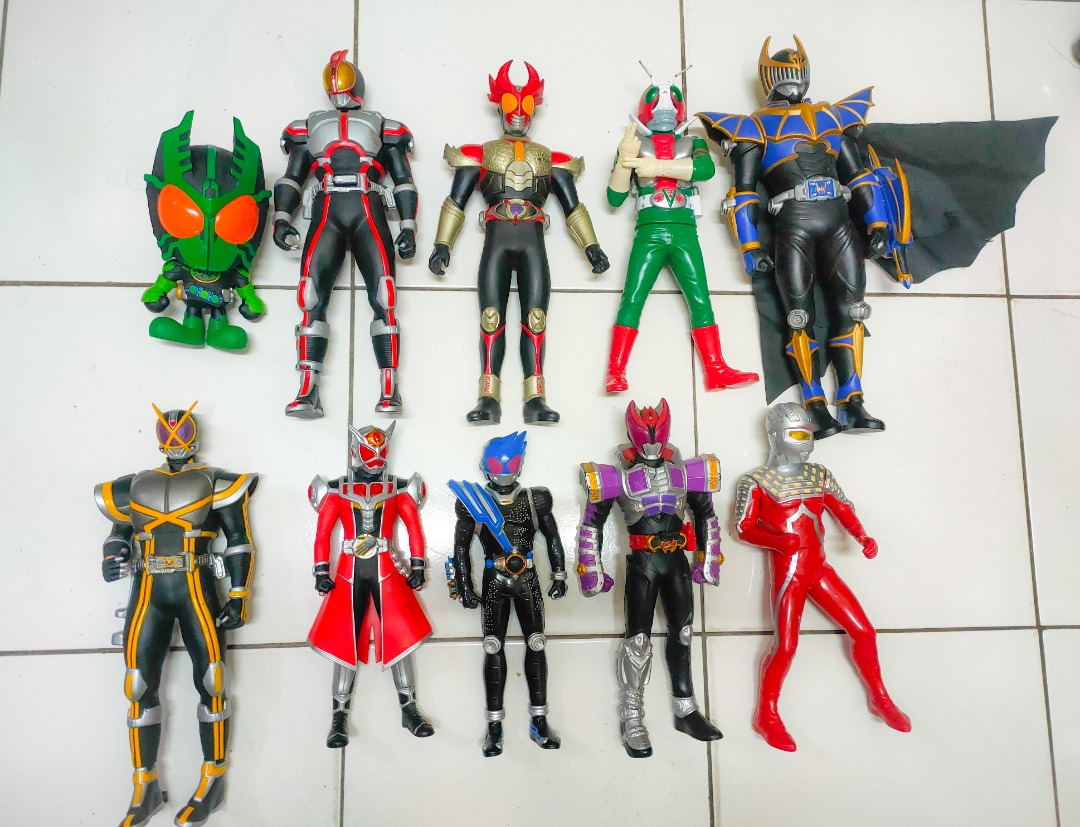 BIG BANPRESSTO Kamen Rider Figurine Set 13-Big Size, Hobbies & Toys ...