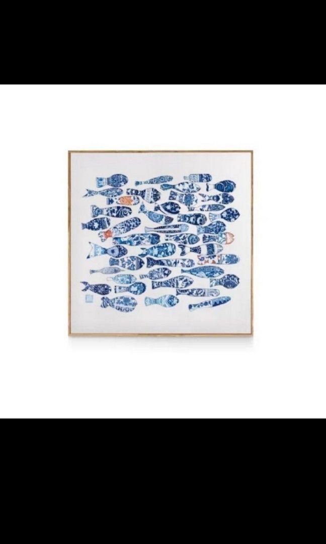 Big fish wall painting /Japanese mackerel, Furniture & Home Living ...