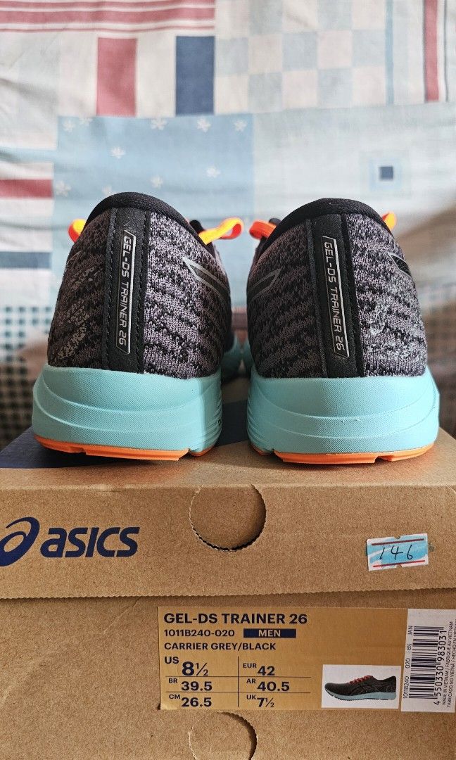 BNIB Asics gel DS Trainer 26 men running shoes (US 8.5), Men's Fashion ...