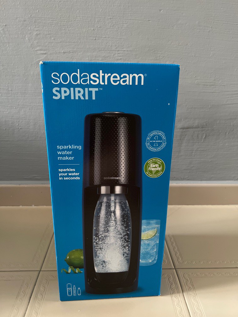 BNIB Soda Stream Spirit Black - Sparkling Water Maker, TV & Home ...