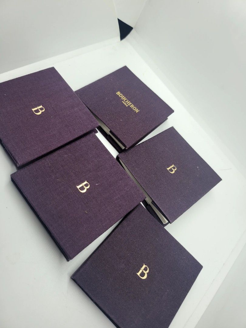 Boucheron Velvet Box and Booklets, Women's Fashion, Jewelry ...