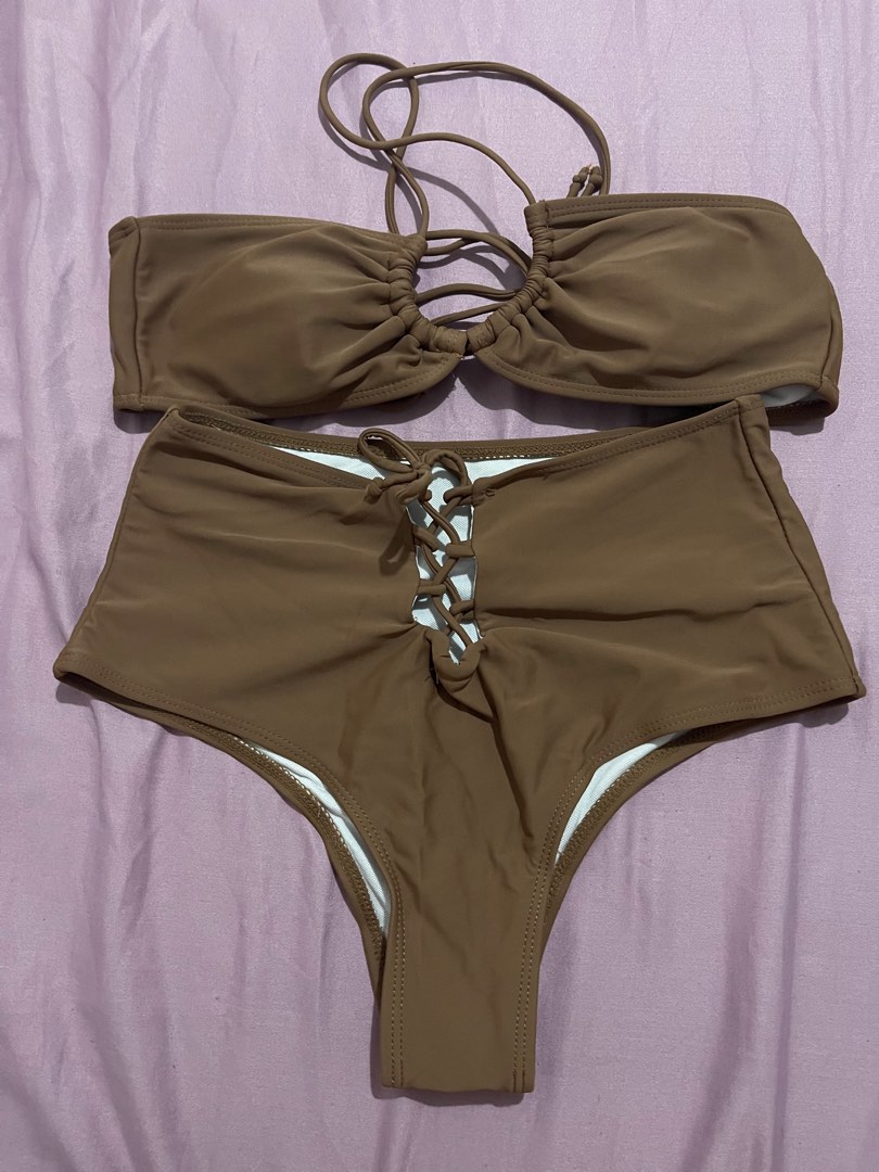 Brown bikini / swimsuit, Women's Fashion, Swimwear, Bikinis & Swimsuits ...
