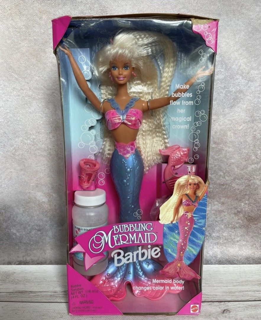 Bubble Mermaid Barbie 1996, Hobbies & Toys, Toys & Games on Carousell