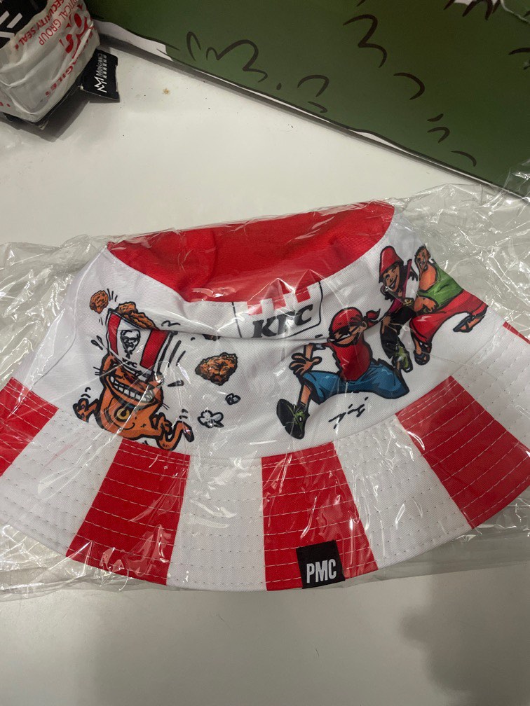 BUCKET HAT KFC X UJANG X PMC, Men's Fashion, Watches & Accessories, Cap ...