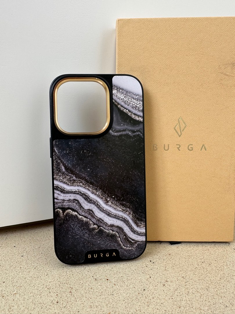 Burga Magic Night iPhone 14 Pro Case Elite (MagSafe) / Gold, Mobile Phones & Gadgets, Mobile ...