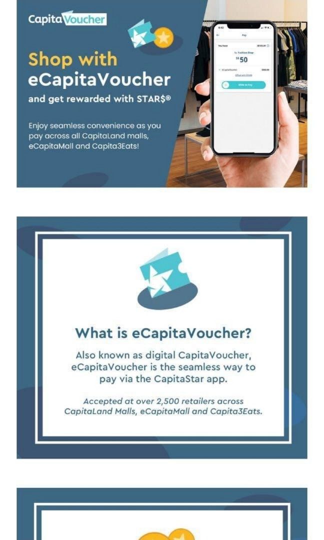 CAPITAL LAND E-VOUCHER, Tickets & Vouchers, Vouchers on Carousell