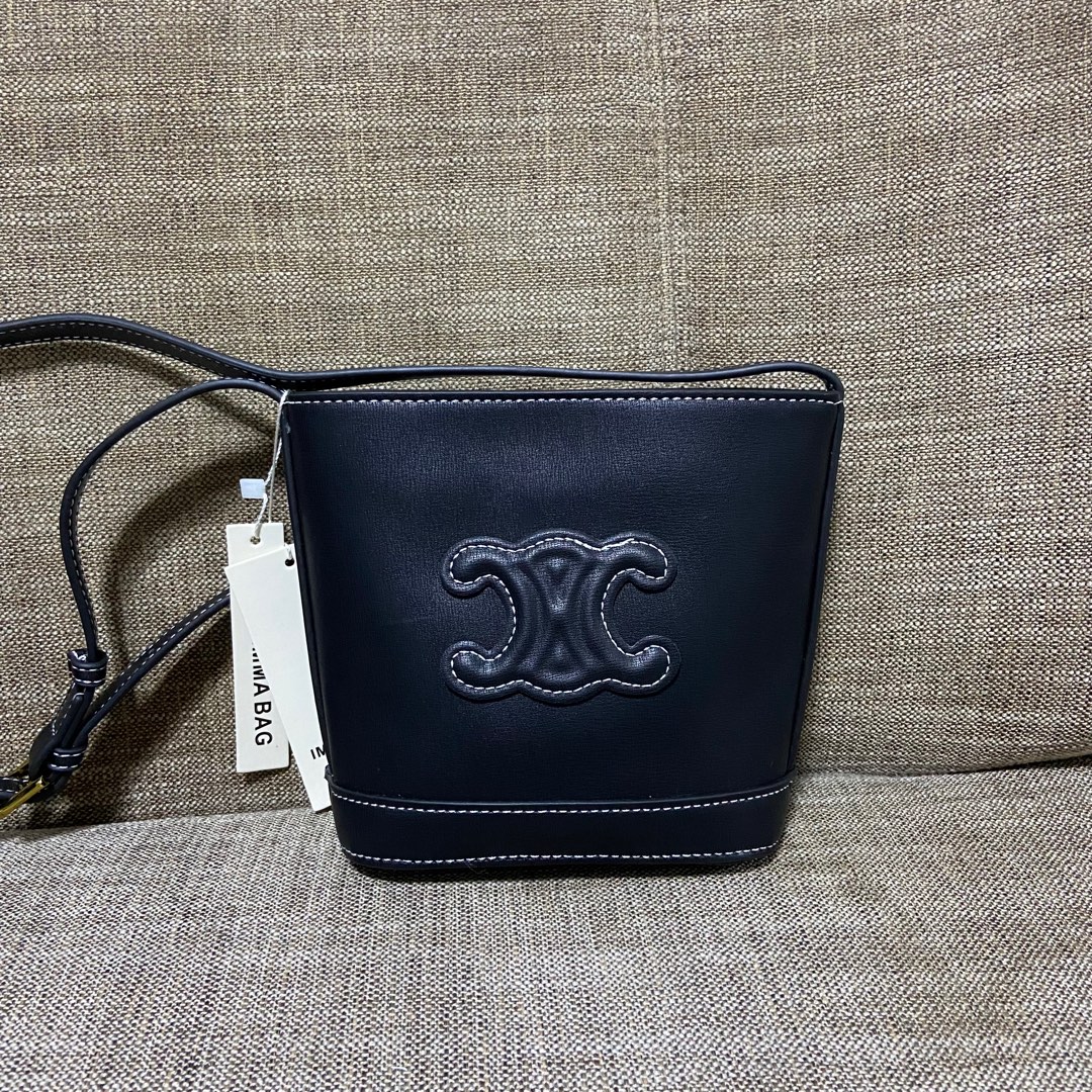 Celine Bucket Bag Embosed Logo Small, Women's Fashion, Bags & Wallets ...