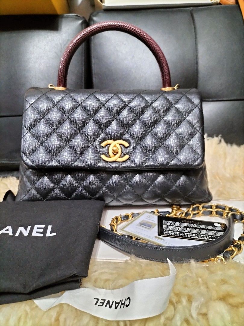 Chanel cocohandle snake, Luxury, Bags & Wallets on Carousell