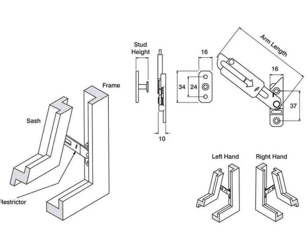 Child safety window restrictor / lock / latch, Furniture & Home Living ...