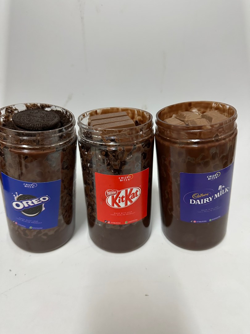 Chocojar kitkat/cadbury/oreo 600ml size besar, Food & Drinks, Other ...