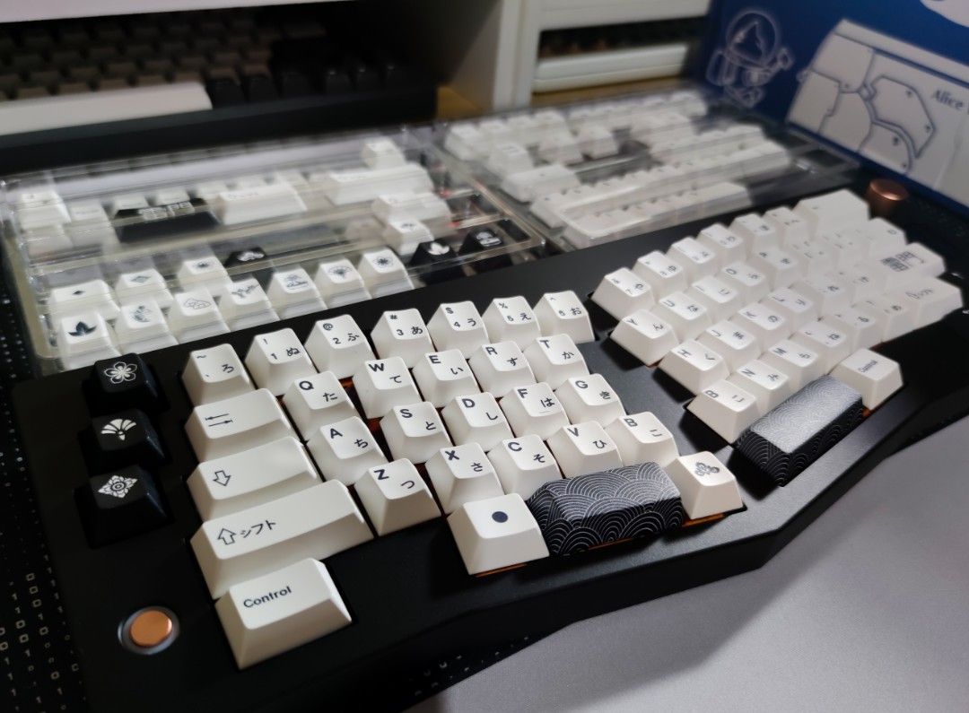 CIDOO ABM066 (Black/Rose Gold) Alice Layout Mechanical Keyboard with ...