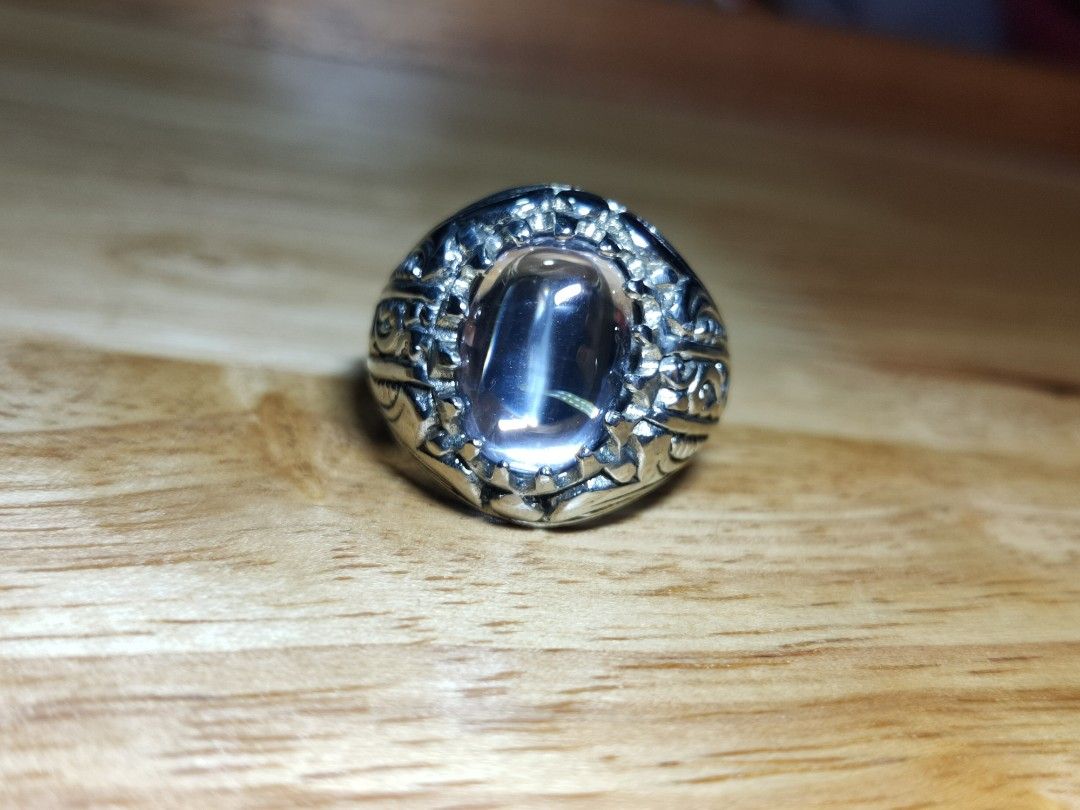 Cincin perak batu Embun, Women's Fashion, Jewelry & Organisers, Rings ...