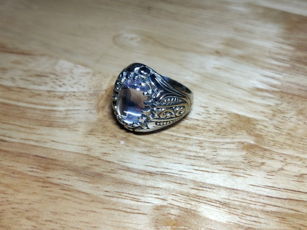 Cincin perak batu Embun, Women's Fashion, Jewelry & Organisers, Rings ...