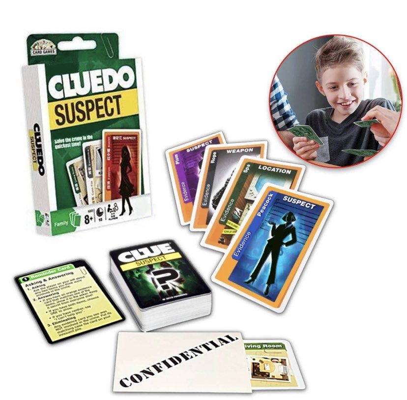 Cluedo Suspect Card Game Mystery Game Fun To Play, Hobbies & Toys, Toys ...