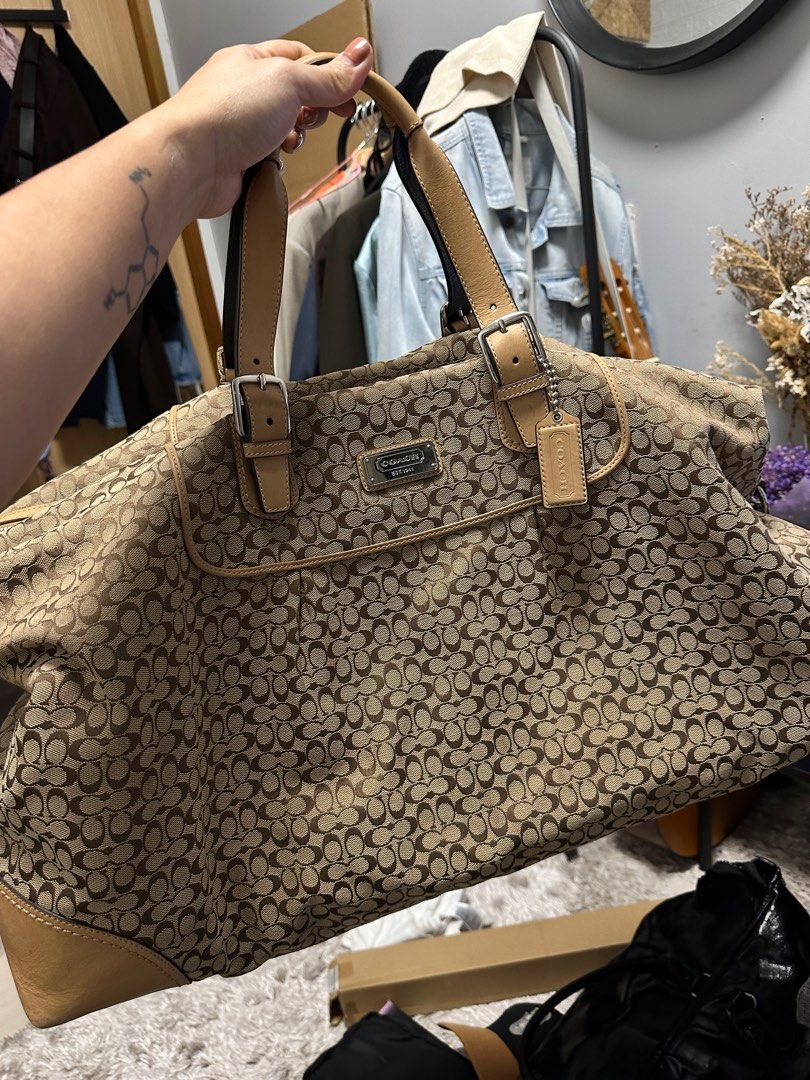 Coach duffle bag, Luxury, Bags & Wallets on Carousell