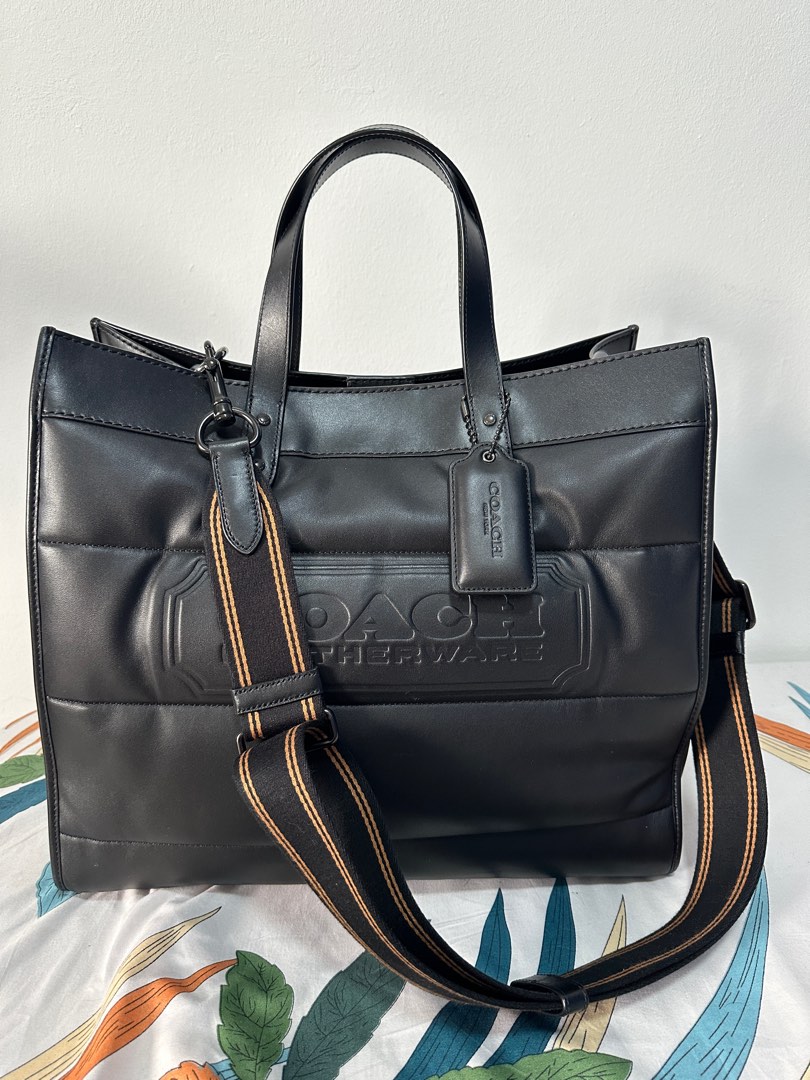 Coach FIELD TOTE 40 WITH QUILTING, Luxury, Bags & Wallets on Carousell