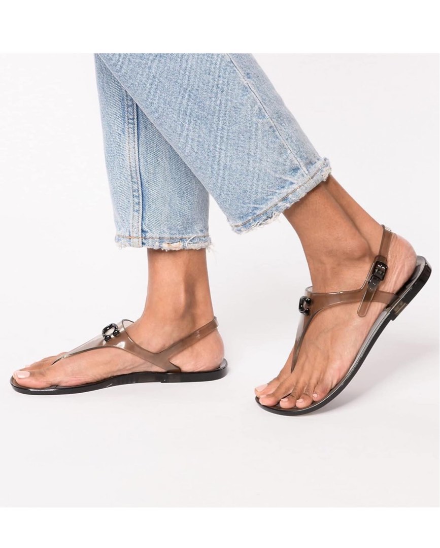 Coach natalee jelly sandals slipper, Women's Fashion, Footwear, Flats ...