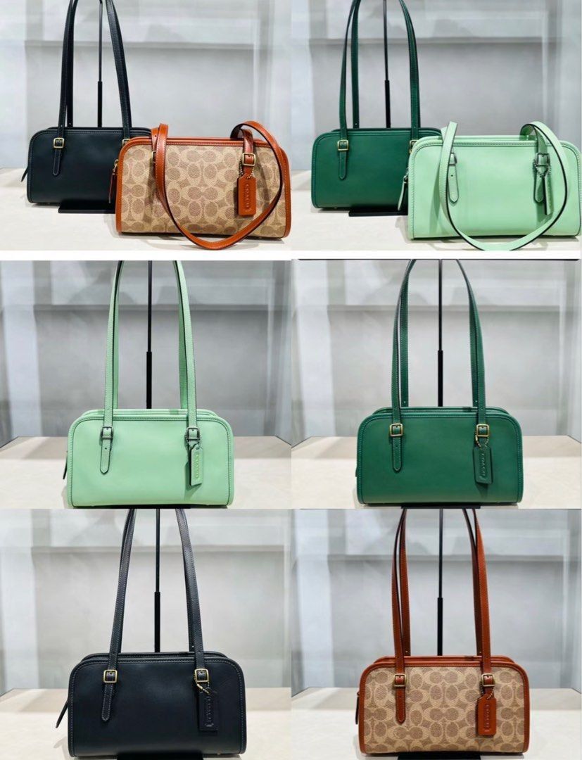 Coach Swing Zip In Signature Canvas / Glovetanned Leather (Women ...