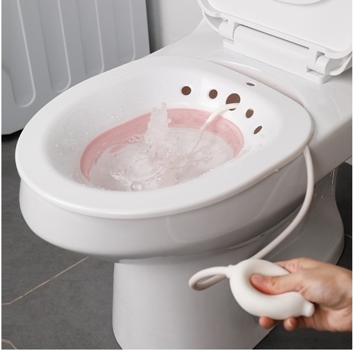 Collapsable Sitz bath bowl with flusher Sitz Bath tub Footbath bucket ...
