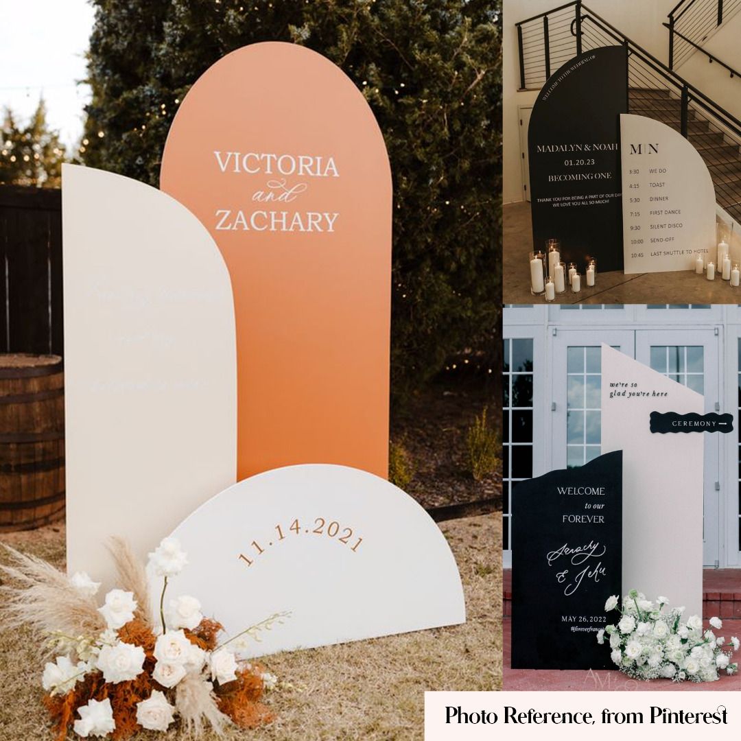 [Customised] Wedding Backdrop, Arch Foamboard, Solemnisation Guo Da Li ...