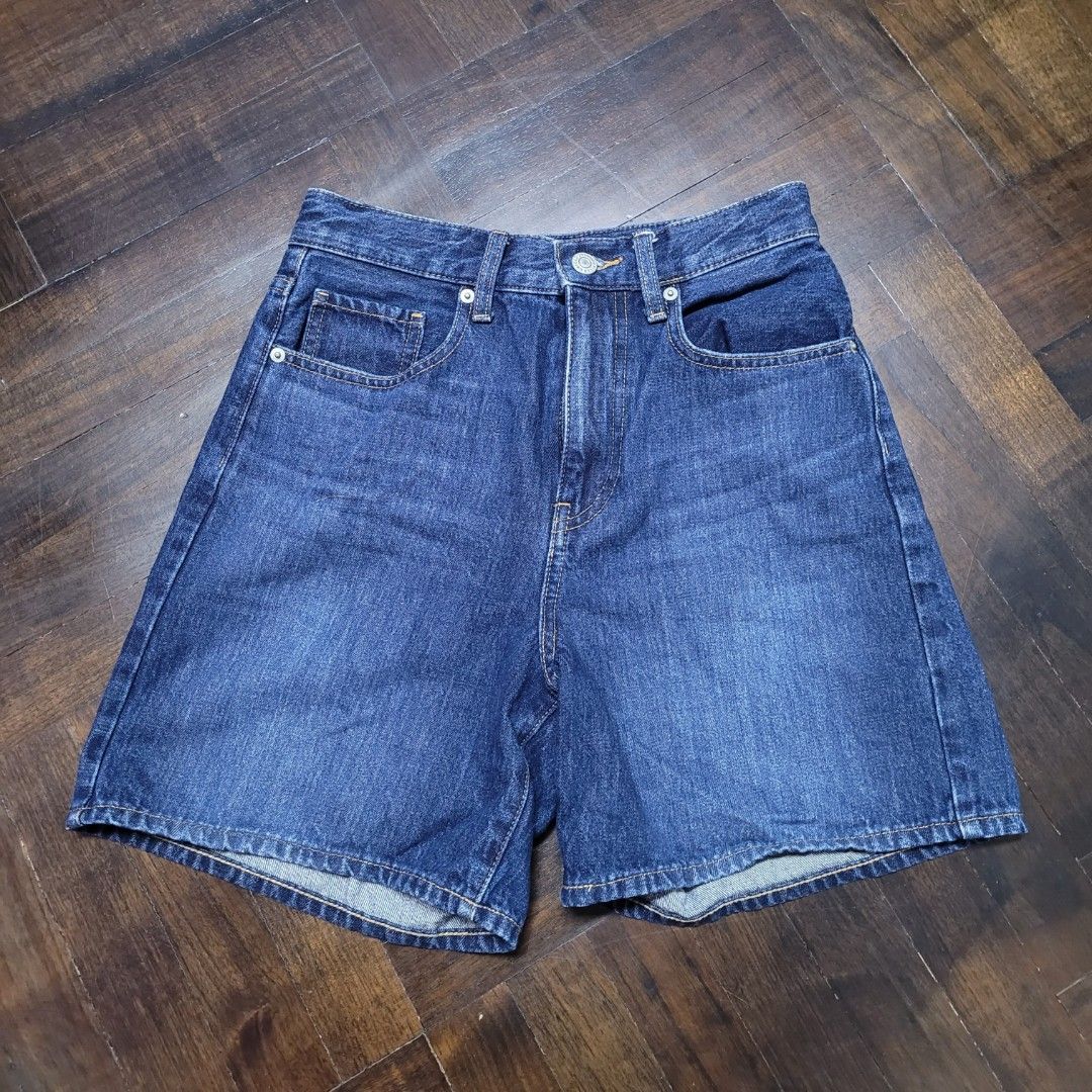 dark-washed jorts, Women's Fashion, Bottoms, Shorts on Carousell