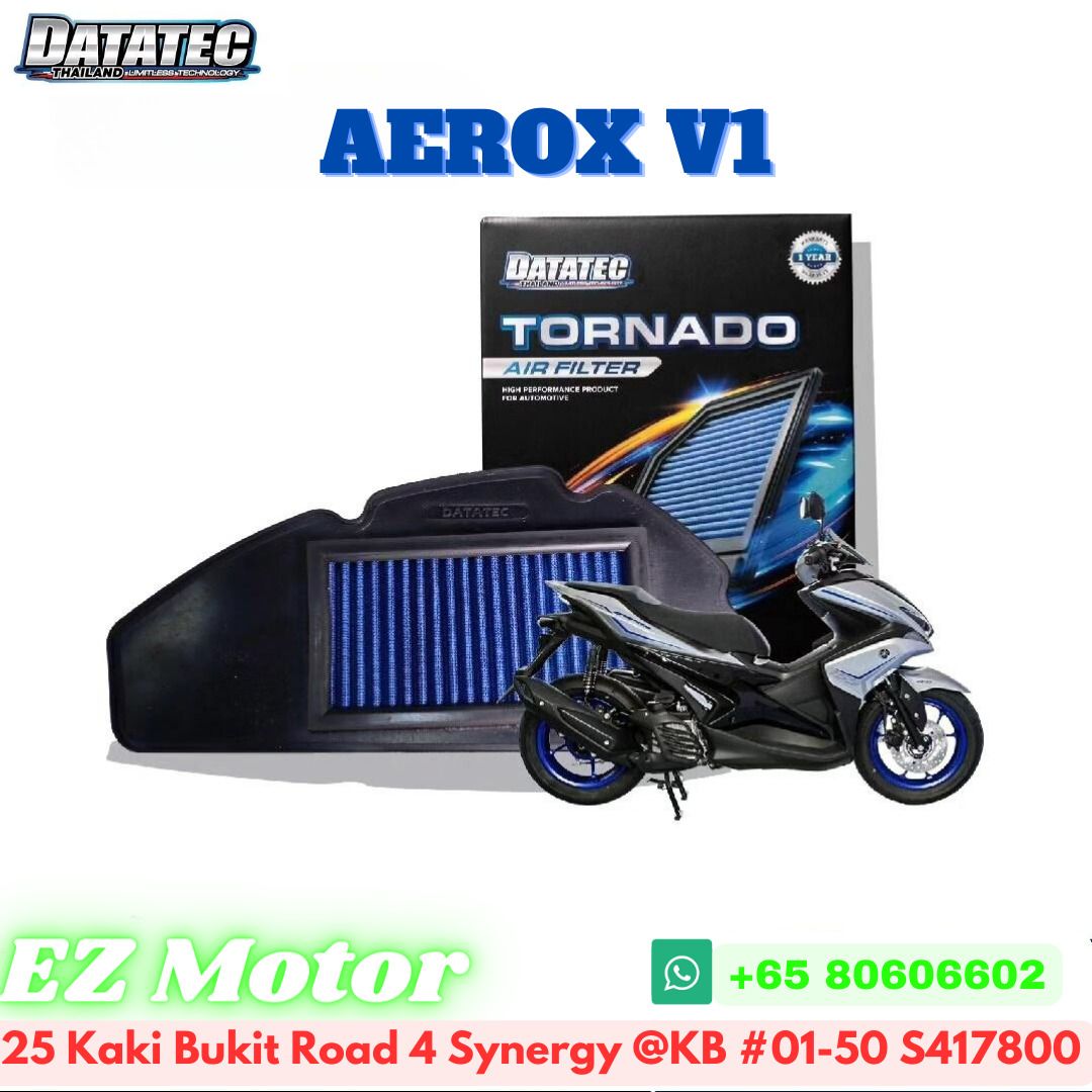 Datatec Air Filter for Xmax, Aerox V1/V2 , Nmax V1,V2, ADV150/PCX150 ...