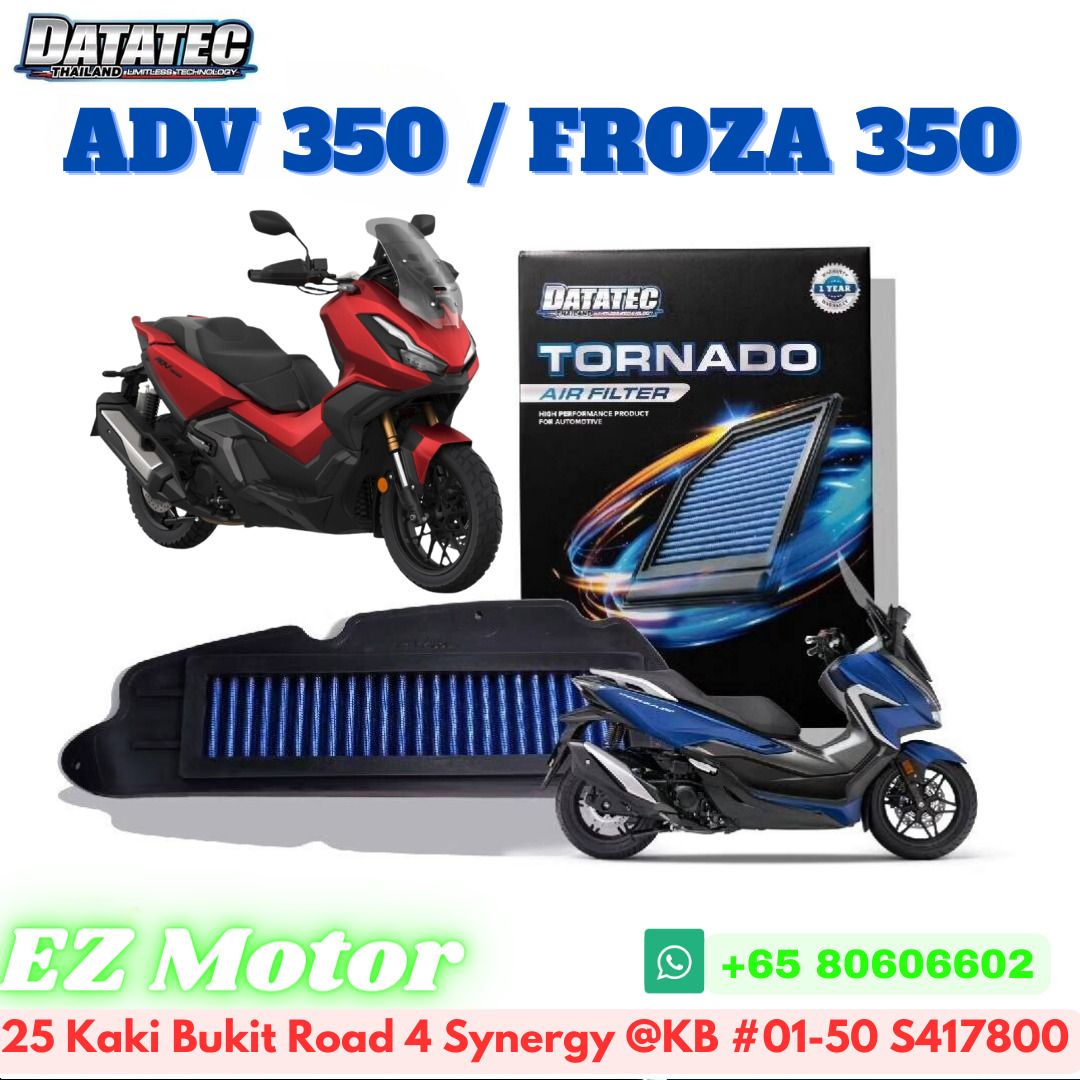 Datatec Air Filter for Xmax, Aerox V1/V2 , Nmax V1,V2, ADV150/PCX150 ...