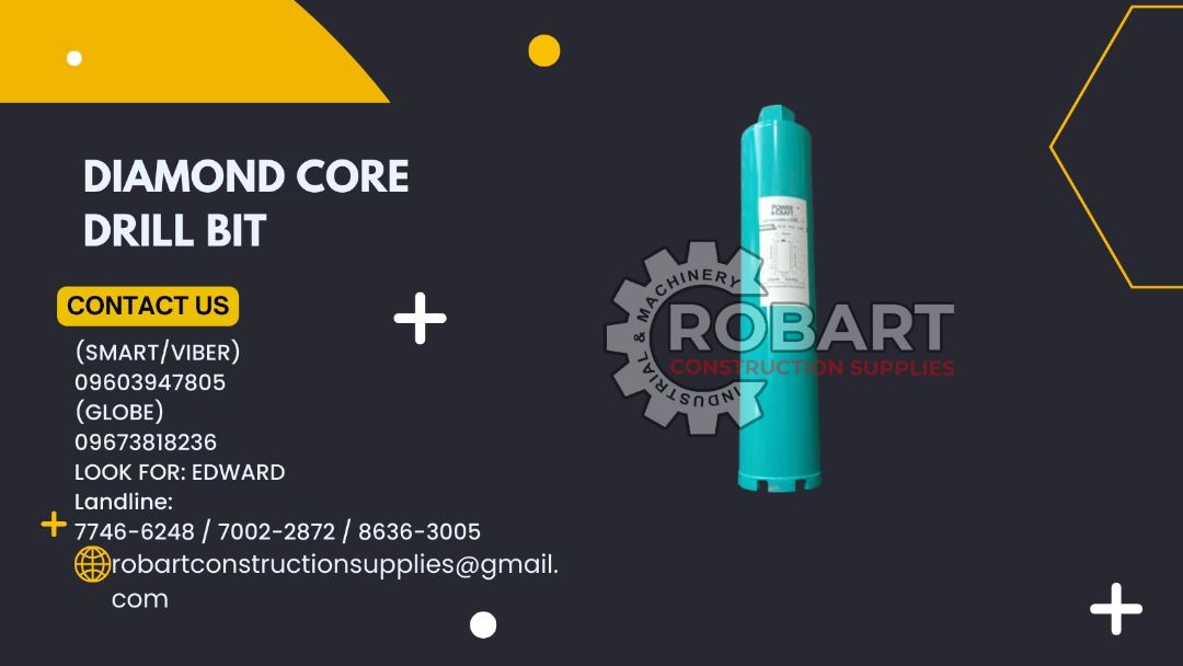diamond core drill bit m22 shank wet type, Commercial & Industrial ...