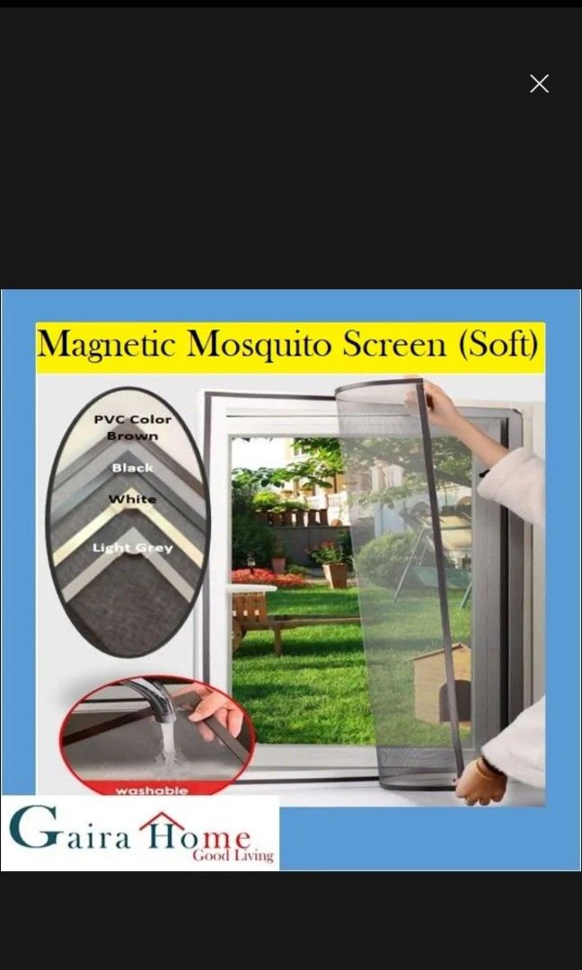 Easy DiY Magnetic insect/ mosquito mesh netting, Furniture & Home ...