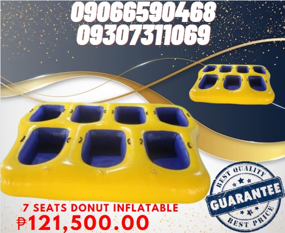 Donut Boat 7 Seaters Rolling Donut Boat Inflatable Water Sports, Sports ...