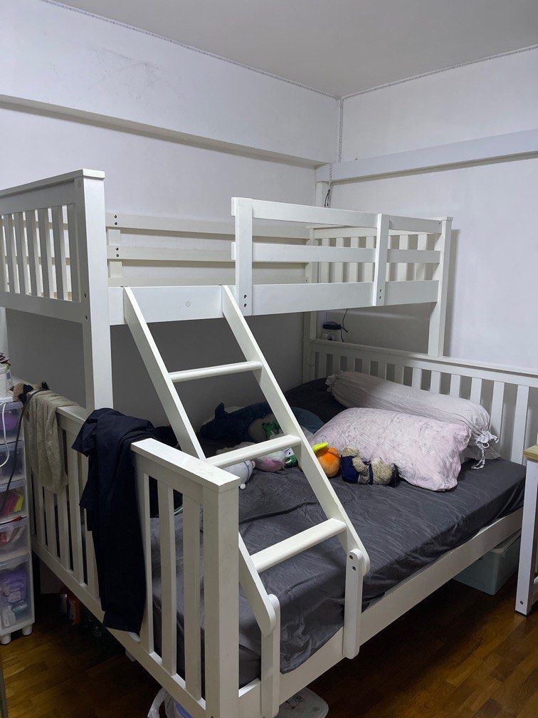 Double Decker Bed frame, Furniture & Home Living, Furniture, Bed Frames ...