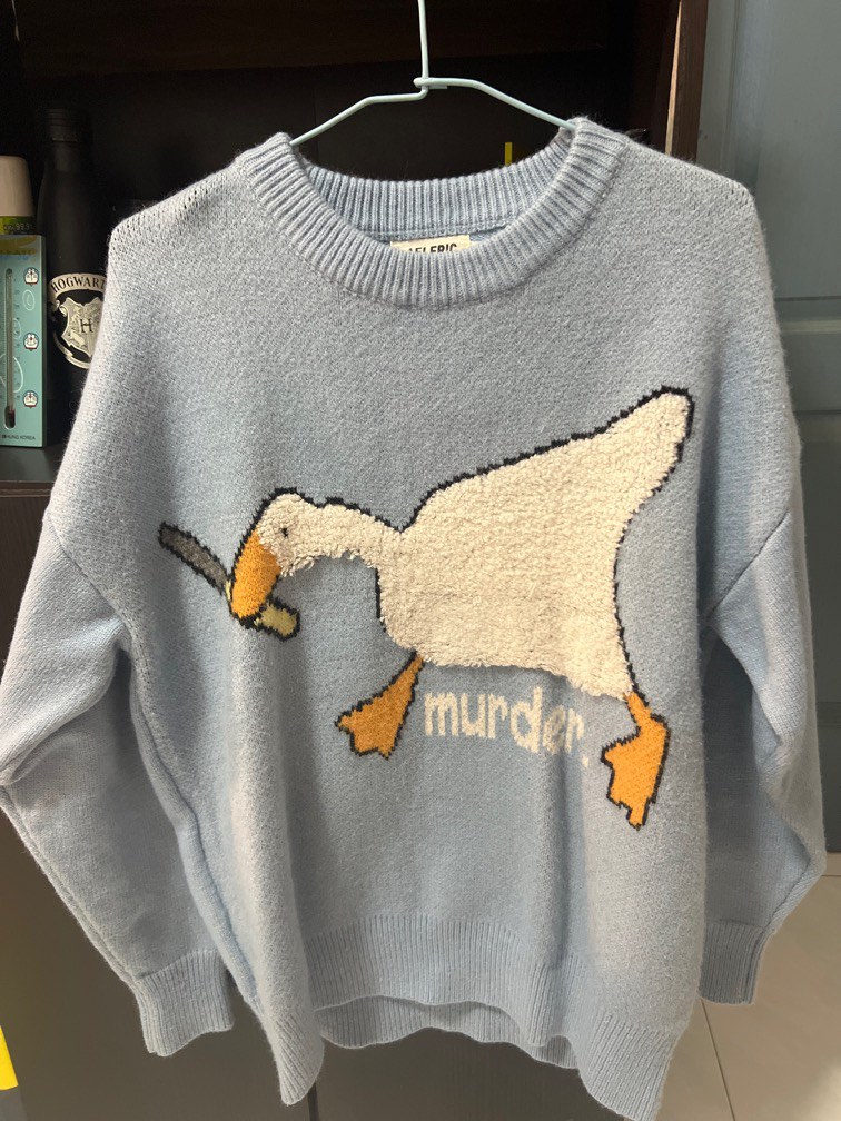 Duck Sweater, Women's Fashion, Tops, Longsleeves on Carousell