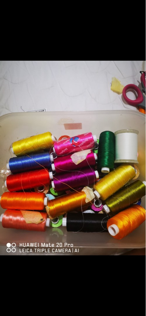 Embroidery threads, Hobbies & Toys, Stationery & Craft, Craft Supplies ...