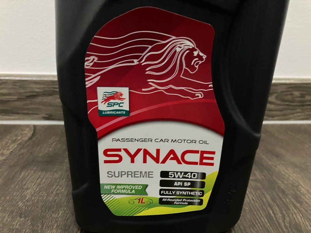 Engine Oil - SPC Synace 5W-40 1L, Car Accessories, Accessories on Carousell