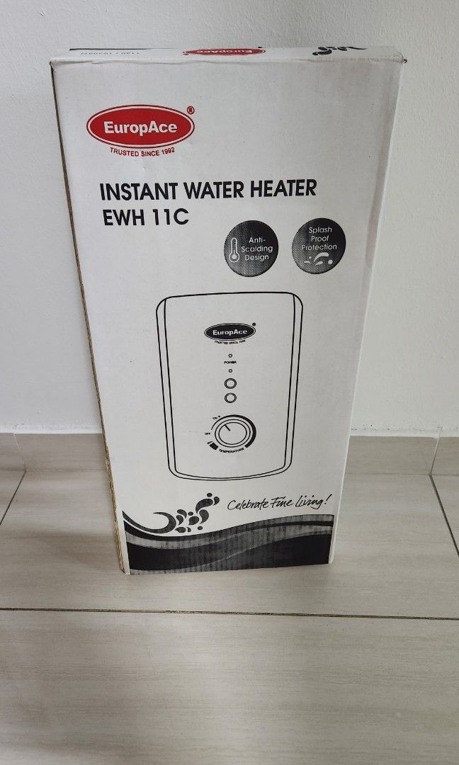 EuropAce instant water heater, Furniture & Home Living, Bathroom ...