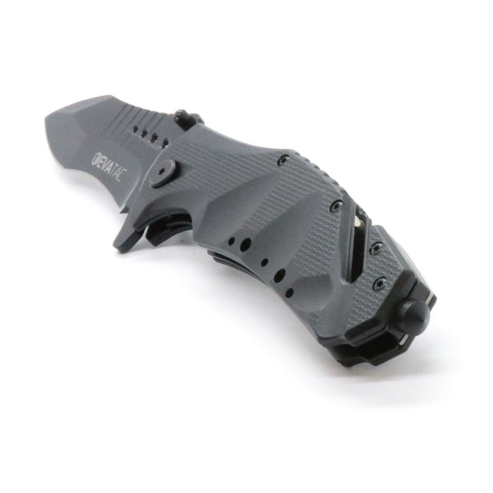 EVATAC RESCUE KNIFE , handheld folding, glass breaker, cutter, fold out ...