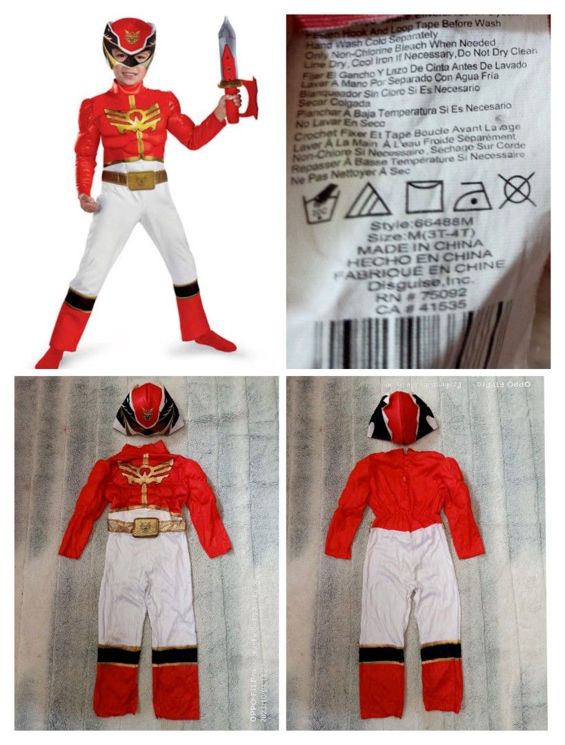 Red Power Ranger Megaforce Costume