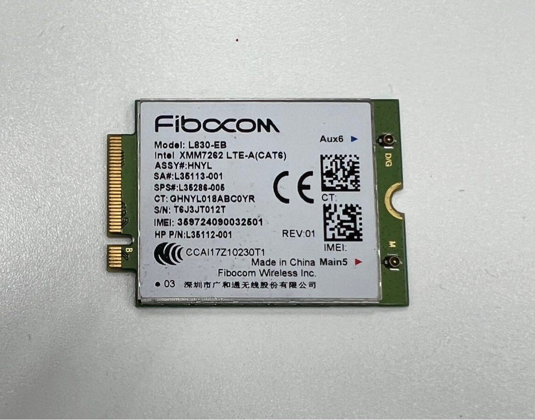 Fibocom L830 intel xmm 7262, Computers & Tech, Parts & Accessories ...