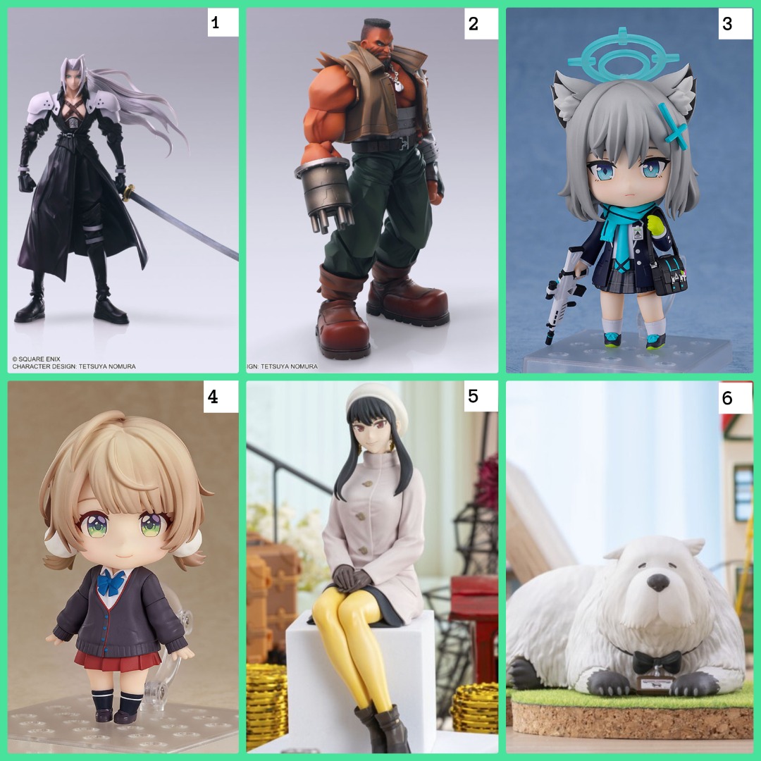 Final Fantasy VII Bring Arts - Sephiroth Barret Wallace Nendoroid Blue ...