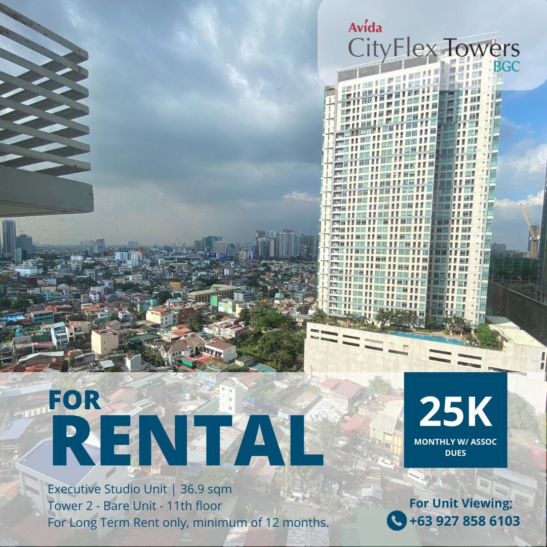 FOR RENT: AVIDA TOWERS CITYFLEX BGC, Property, Rentals, Apartments ...